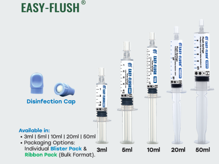Easy Flush IV Flush Syringe | Sterile Fluid Path | SPM Medicare